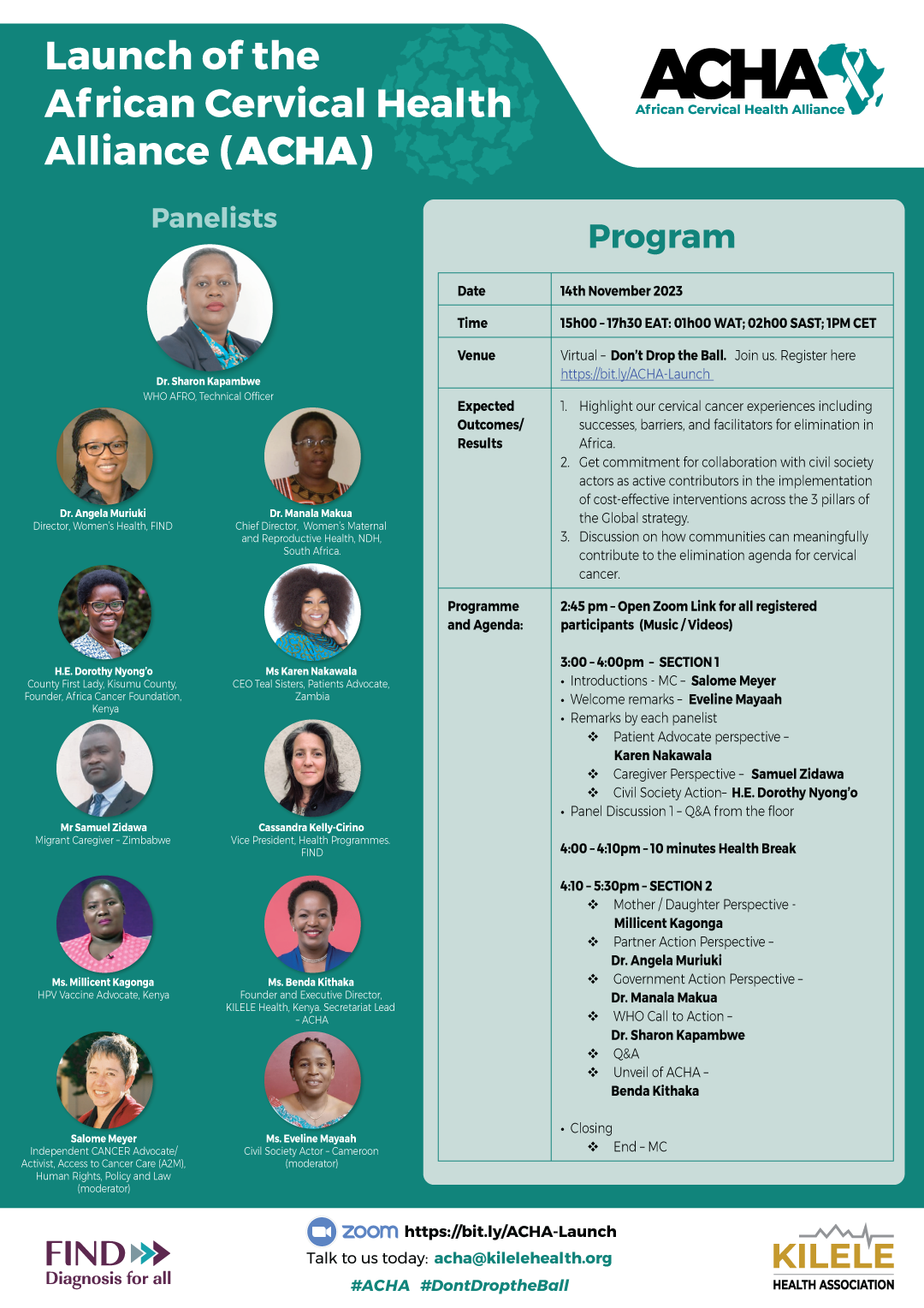 ACHA LAUNCH 14 Nov. 2023 – Kilele